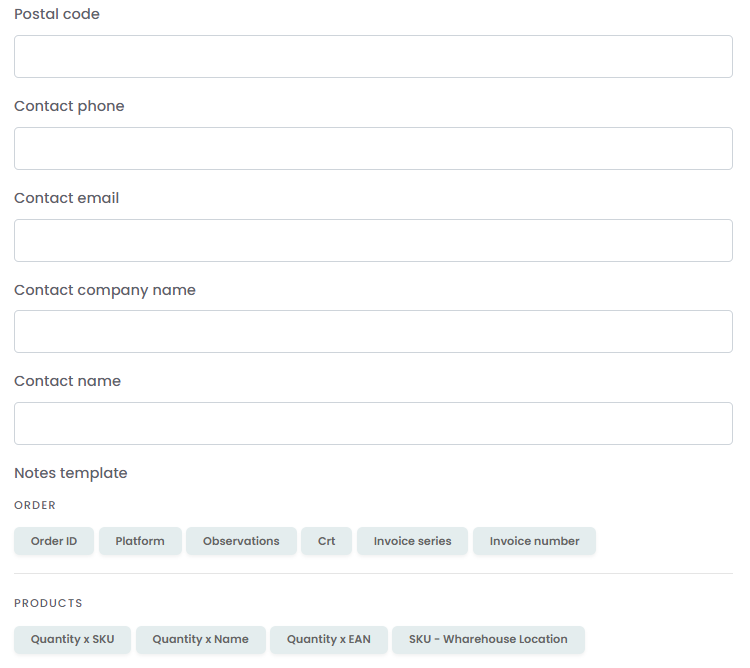 ecolet Courier Configuration – Instructions manual easySales